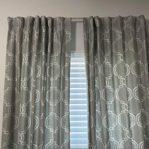 Pottery Barn | Accents | Pottery Barn Gray And White Curtains | Poshmark